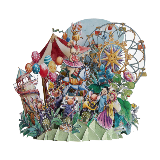 Woodland Fairground Pop-Up Card - Benjamin Pollock's Toyshop